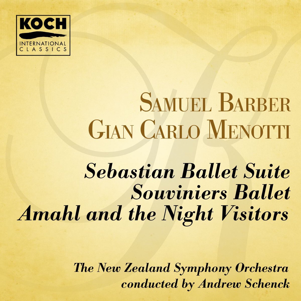 ‎Barber: Souvenirs - Menotti: Amahl and the Night Visitors by New ...