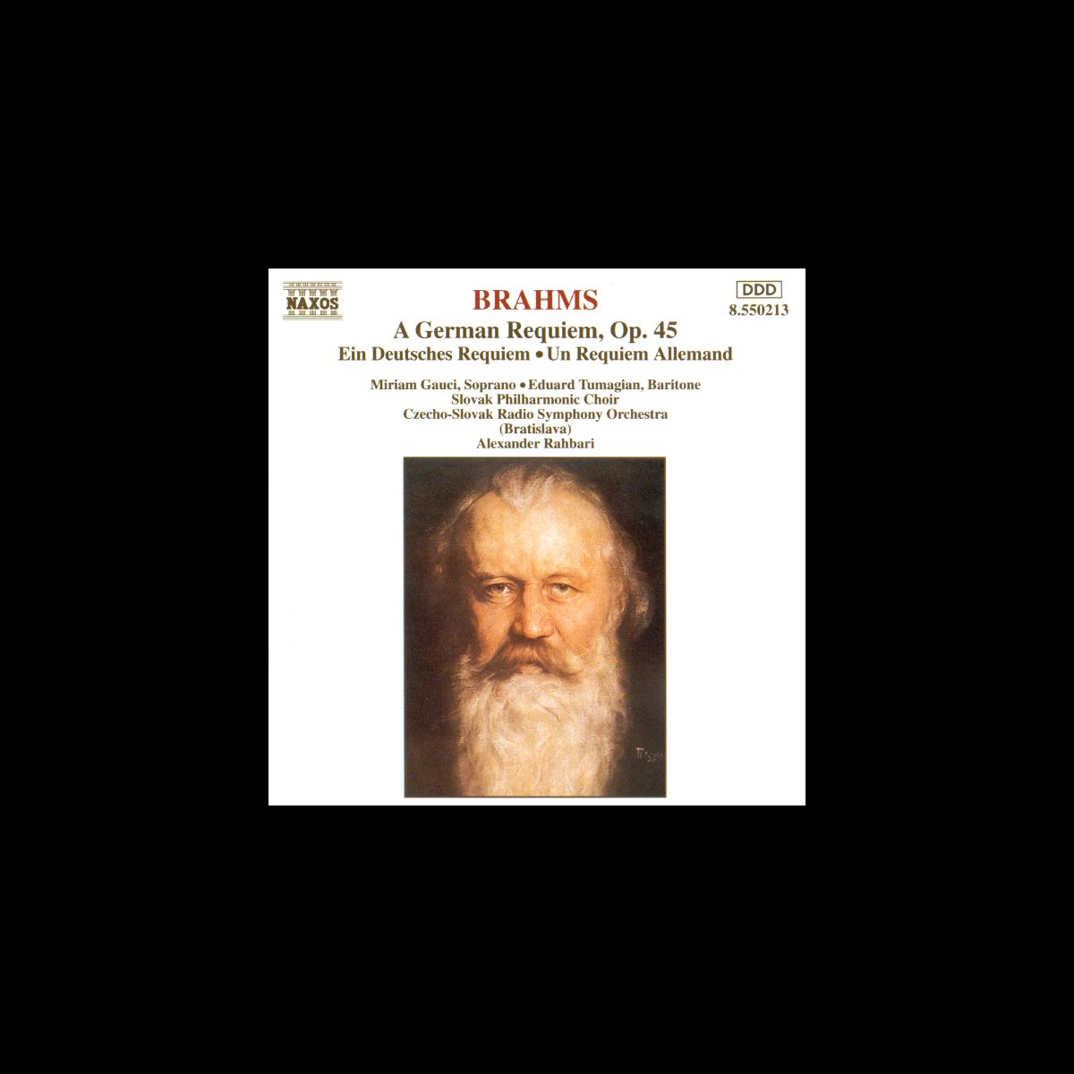 ‎Brahms: A German Requiem by Alexander Rahbari, Czecho-Slovak Radio ...