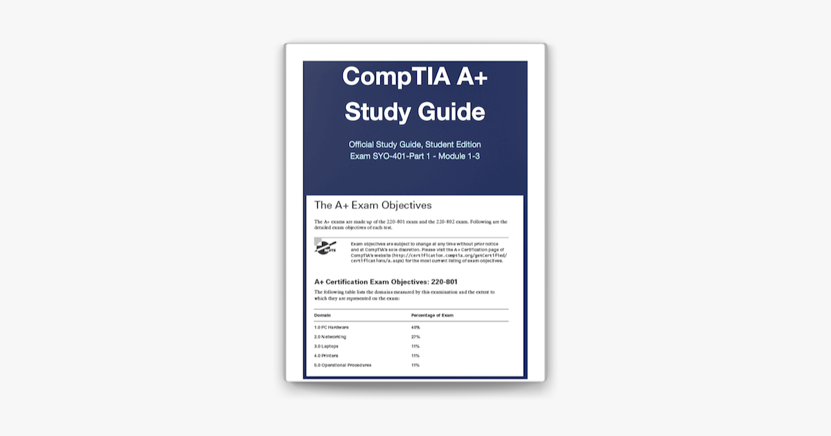 ‎CompTIA A+ Study Guide on Apple Books