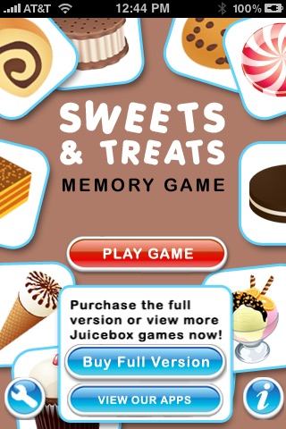 Educational Sweets and Treats Memory Game - Free by Juicebox Software, Inc.