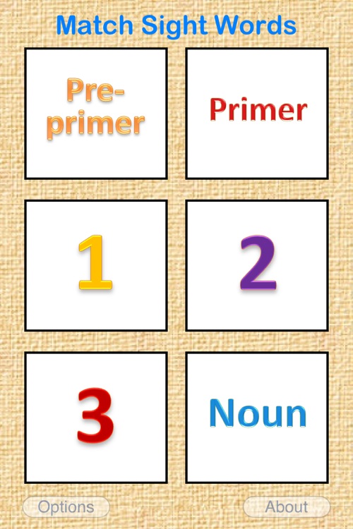 Match Sight Words by Sai Services LLC