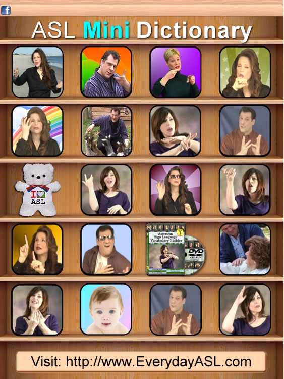 Sign Language Dictionary! HD by EverydayASL.com