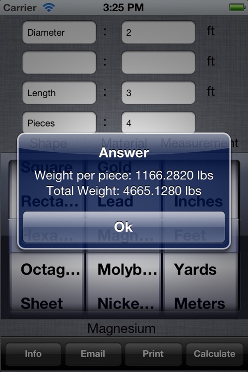 Metal Weight Calculator by ITAMCO