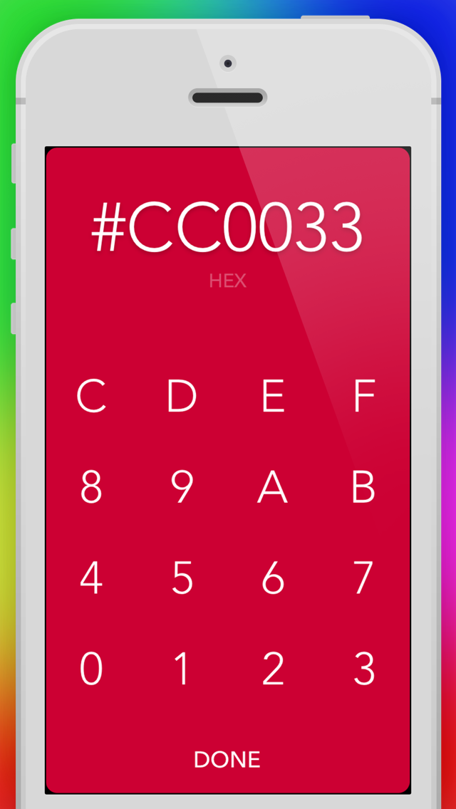 Colour Picker RGB HEX Colour Converter Tool IPhone App