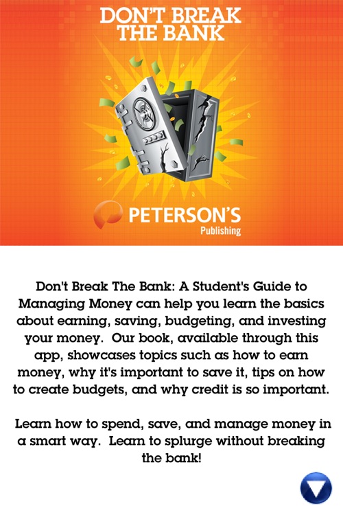 Don't Break the Bank by Peterson’s