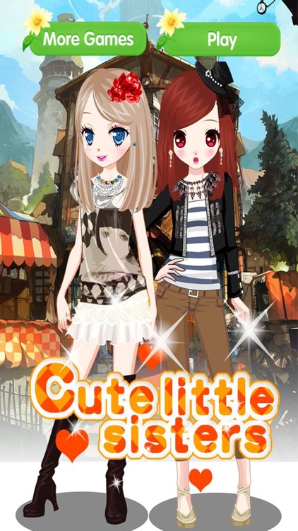 Cute Little Sisters - dress up games for girls by LinQuan Xu