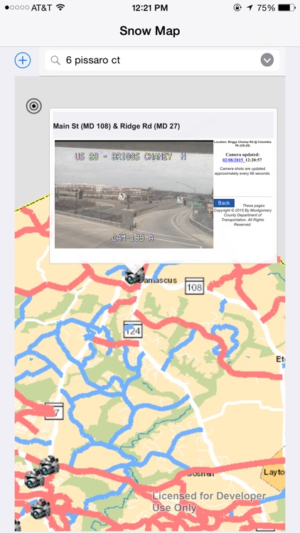 Snow Map Plowing Status by GeoVed LLC