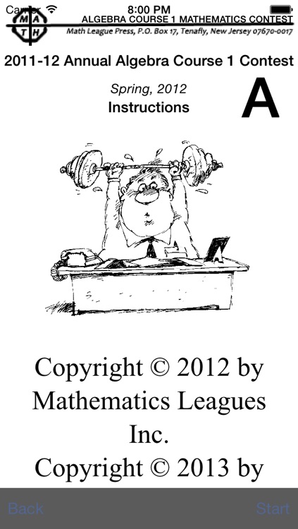 Math League Contests (Questions and Answers) Algebra 1, 2007-12 by Boya ...