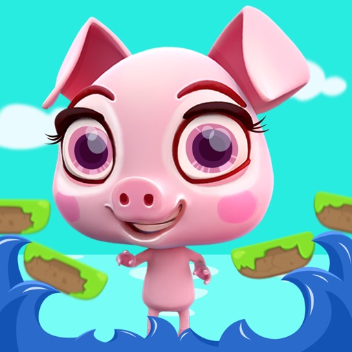 Crazy Piglet Jumping - Clumsy Piggy Running through the Forest by ...