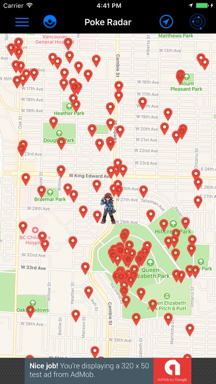 Poke-Radar - Map and Watchlist for Pokemon GO by Blue Hawk Solutions Inc.