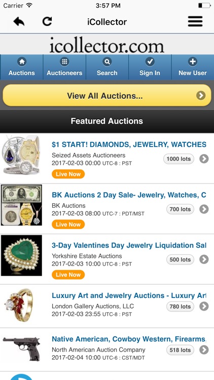 iCollector Live Auctions by Live Auction Group