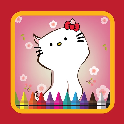 Drawing and Coloring for Cute Kitty Edition by Kitti Phum