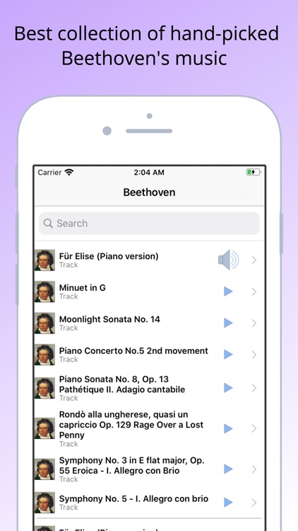 Beethoven - Music App by Svitlana Kyrylova