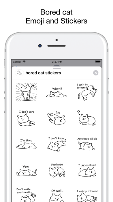Bored cat - Emoji and Stickers PC 버전: 무료 다운로드 - Windows 10,8,7 [한국어 앱]