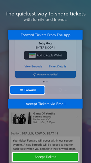 Ticketmaster AU para iPhone - DESCARGAR APLICACIÓN