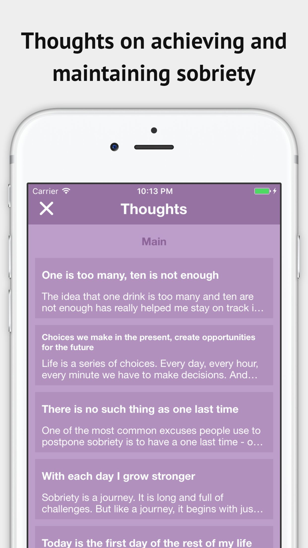 Clear Thinker Sobriety Counter | AppFollow | App’s reputation platform