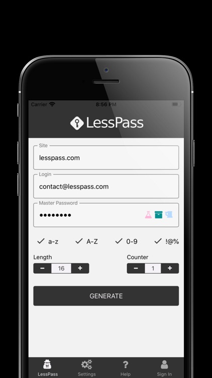 LessPass by Guillaume Vincent