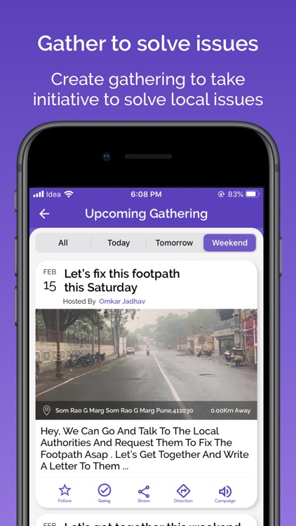 We : Solve Local Civic Issues by WE APPLICATION LLP