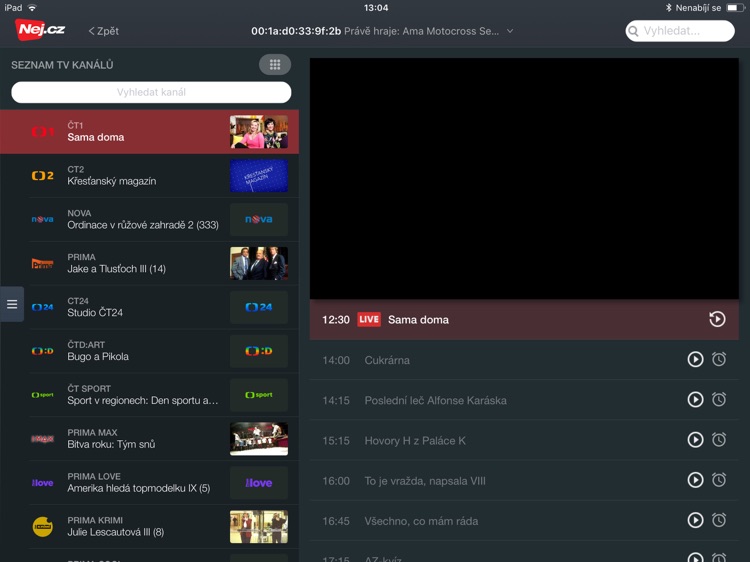 NEJ.cz-tablet iptv player by NEJ.cz