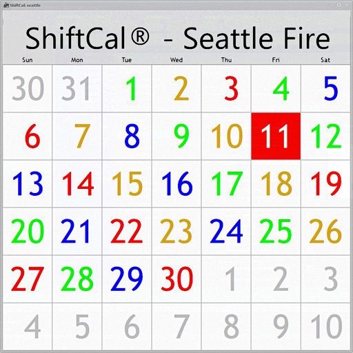 ShiftCal® for Seattle Fire for PC - Windows 7,8,10,11