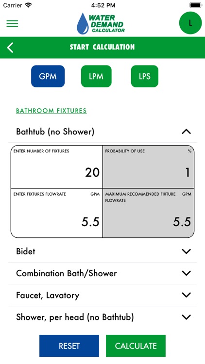 Water Demand Calculator by IAPMO