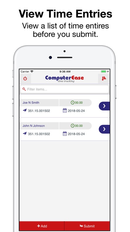 CE Time Entry by ComputerEase Software Inc.