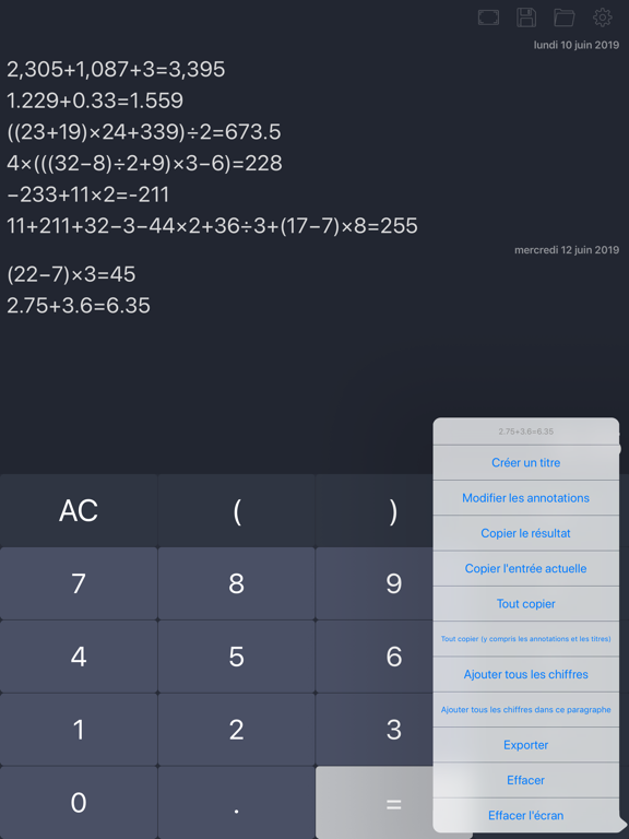 Télécharger Calculette - Avec History pour iPhone / iPad sur l'App ...