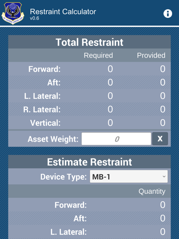 Télécharger USAF EOS Restraint Calculator pour iPhone / iPad sur l'App ...