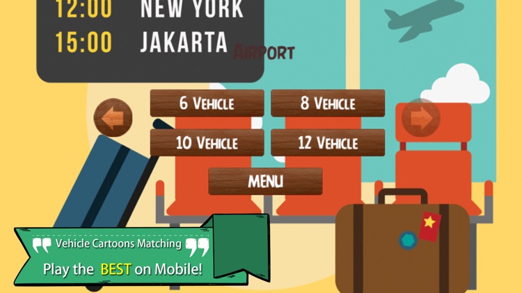 Vehicle Cartoons Matching Cards Puzzle Game by Watchara Boonnoon