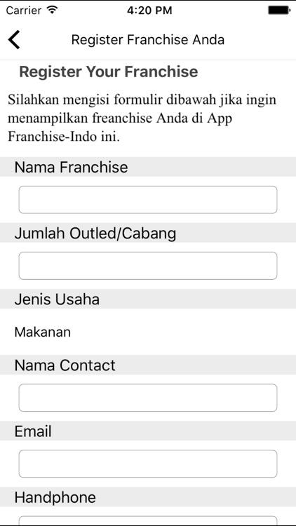 Franchise Indonesia by Gani
