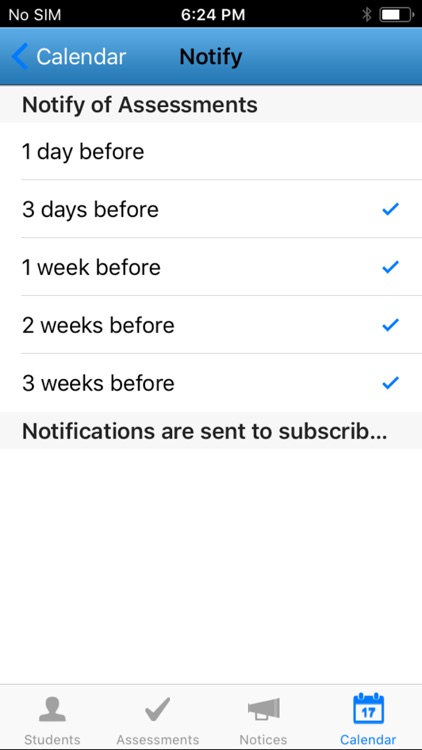 Assessment Alert by EduApps Pty Ltd