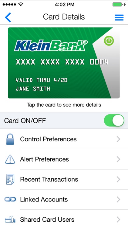 KleinBank CardControl by KleinBank