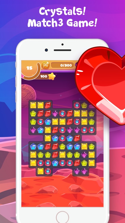 Crystals Match3 Game - arcade by Vital Asadchy