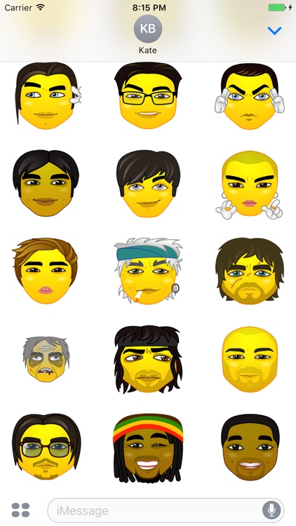 Faces Mojis Animated Stickers by KIM KON KET