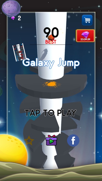 Galaxy Jump-Helix jump game for iPhone - APP DOWNLOAD