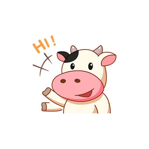 Momo Cow Stickers by Tuan Nguyen