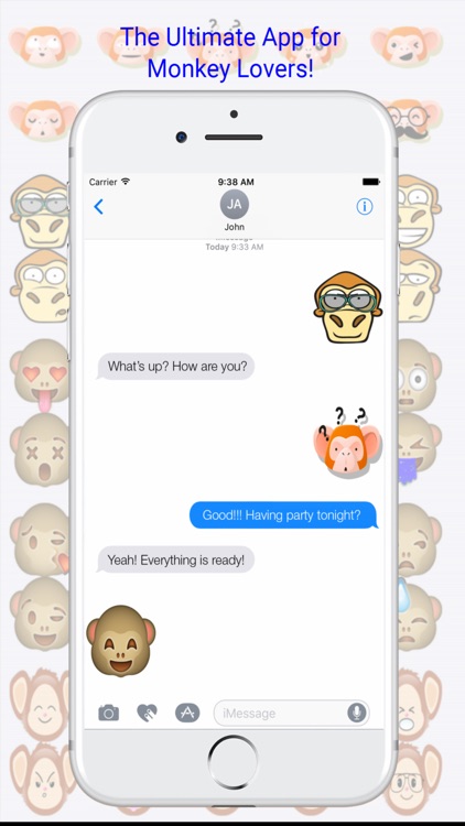 MonkeyMoji - Cute Monkey Emoji Keyboard by Ilya Moskovoy