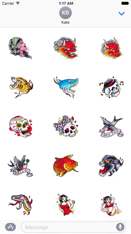 Impressive Tattoos Sticker by Nguyen Huyen