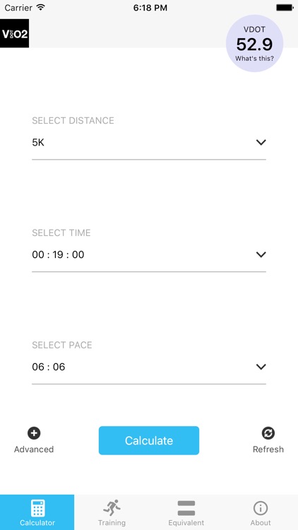 VDOT Running Calculator by The Run SMART Project, LLC