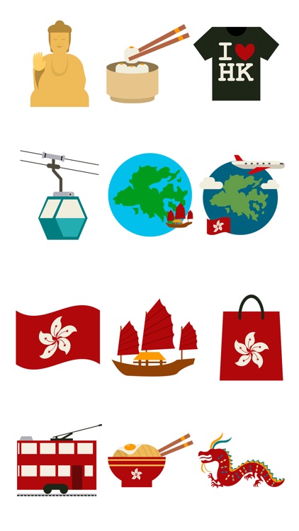 Hong Kong Stickers by VICTOR VERDU