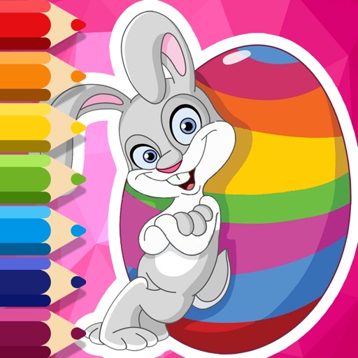Bunny And Eggs Coloring Book Game Edition by Lune Sumnoi