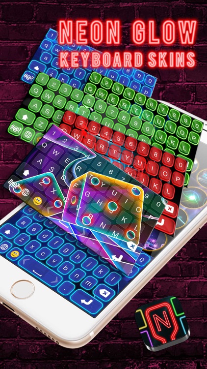 Neon Glow Keyboard Skins by Ivan Nikolic