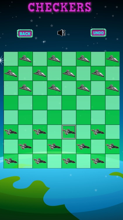 Checker Board Spaceship Puzzle Style by Werayut Jaisue