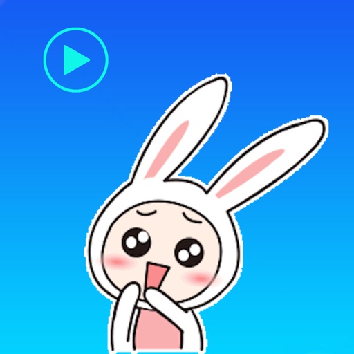 Lovely Rabbit Animated Stickers by Thiet Duong