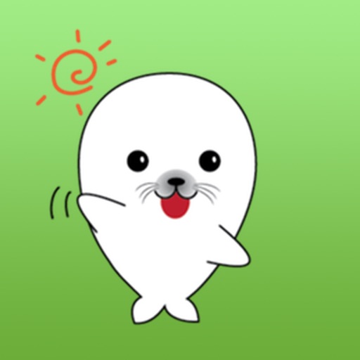 Lovely White Seal Stickers by Nguyen Hoang