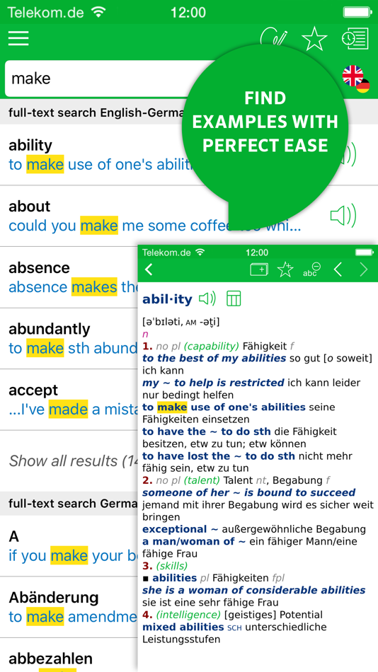 Dictionary German English PONS by PONS GmbH - (iOS Apps) — AppAgg