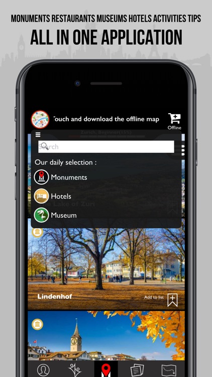 Zurich Guide Voyage & Carte Offline by Monument Tracker