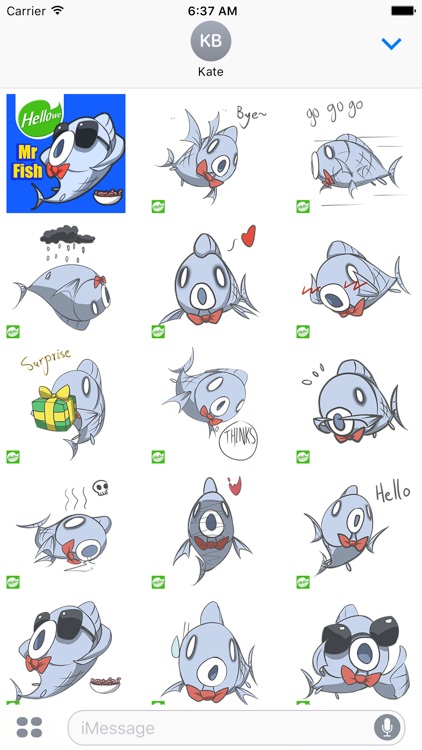 Hellowe Stickers: Mr Fish by Hello Technologies Limited