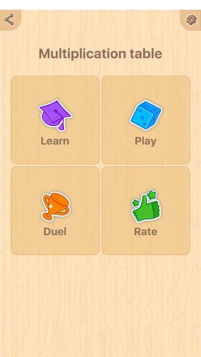 Multiplication table (Math) for iPhone - APP DOWNLOAD
