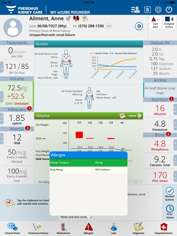 My eCube Rounder by Fresenius Medical Care North America